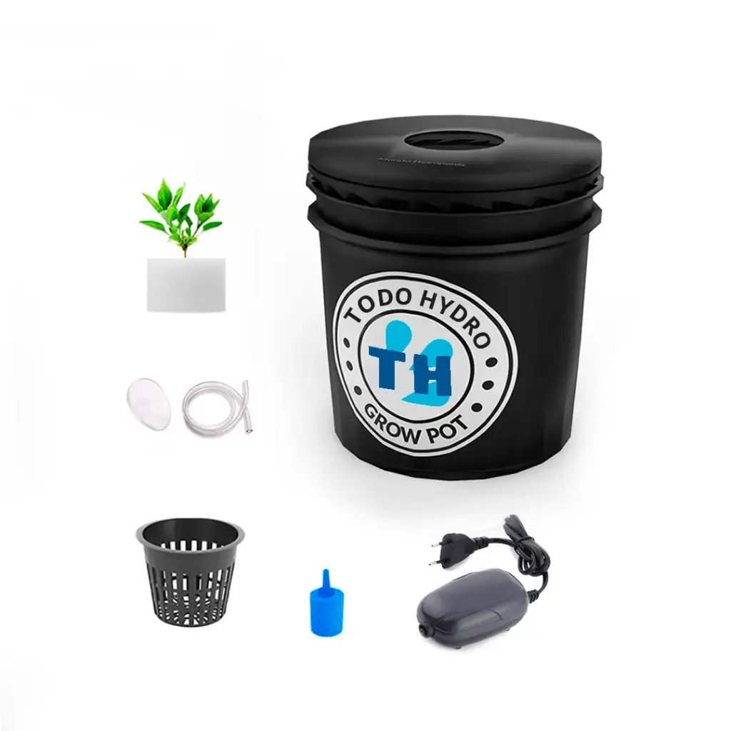 Grow Pot Initial DWC Hydro Bucket Kit with Air Pump, Nutrients & More ...